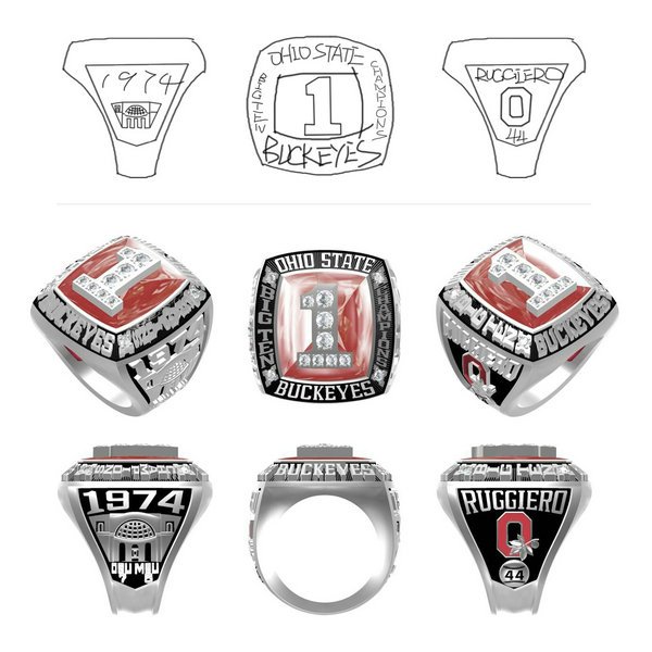 Ohio State Buckeyes Big Ten Championship Ring - Custom Champion Ring