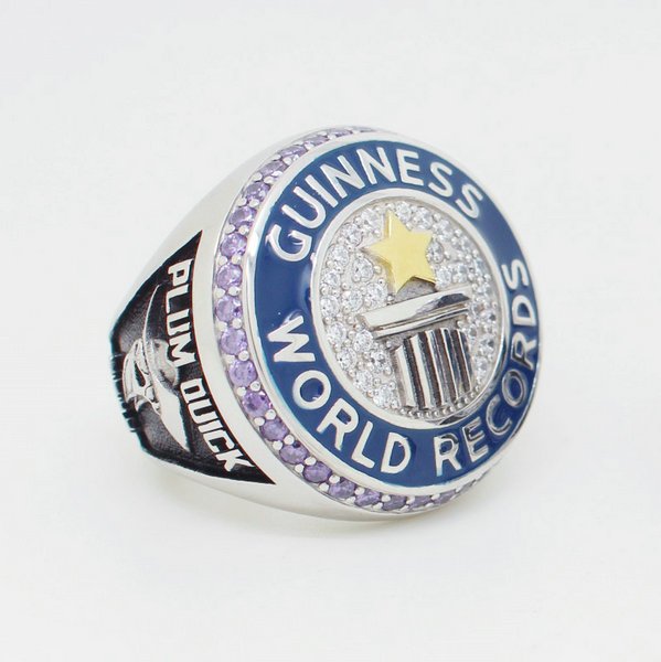 2014 Plum Quick Golf Cart Guinness World Records ring - Custom Champion ...