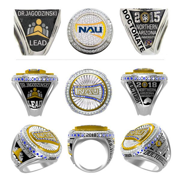 Northern Arizona University Doctorate Custom ring - Custom Champion Ring
