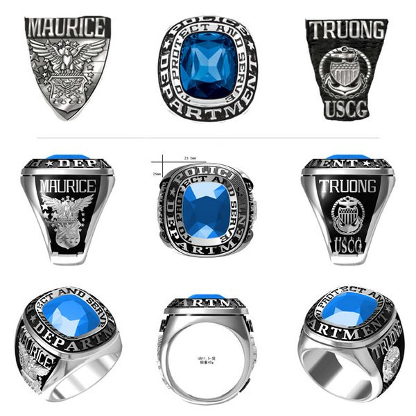 To Protect and Serve Police Department Custom ring - Custom Champion Ring